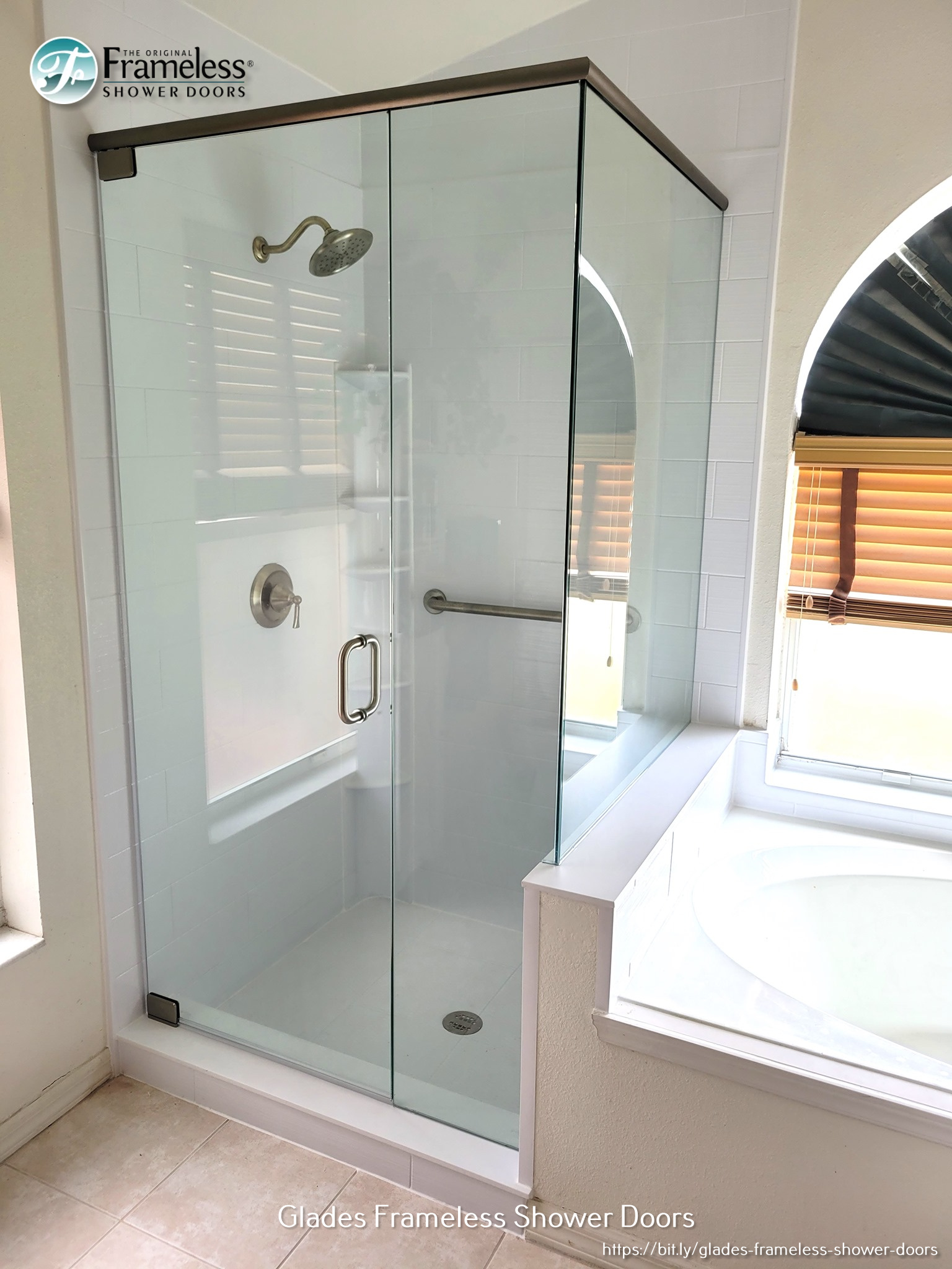 Glass Shower Enclosures With Half Wall Frameless Shower Doors